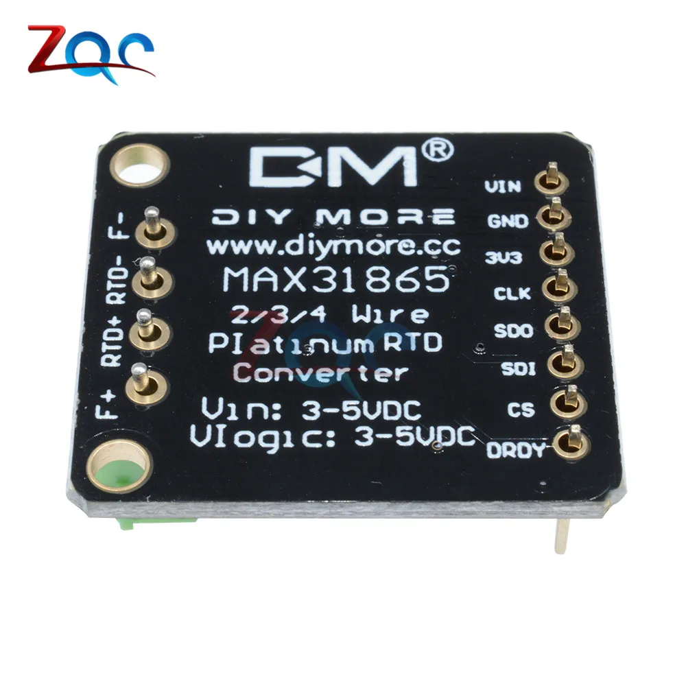 MAX31865 SPI PT100/PT1000 RTD to Digital Converter Board Temperature ...