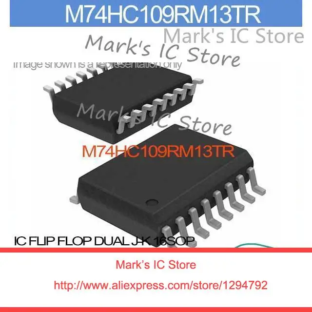 M74HC109RM13TR IC FLIP FLOP DUAL J K 16SOP M74HC109RM13 74HC109 ...
