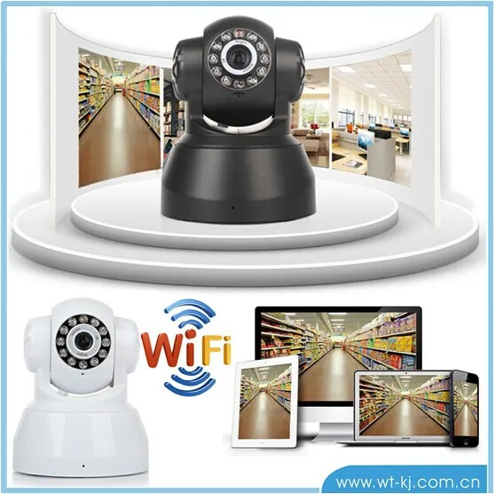 P2P 0.3 Mega Pixels Indoor Pan/Tilt WIFI camera ip camera|camera stick ...