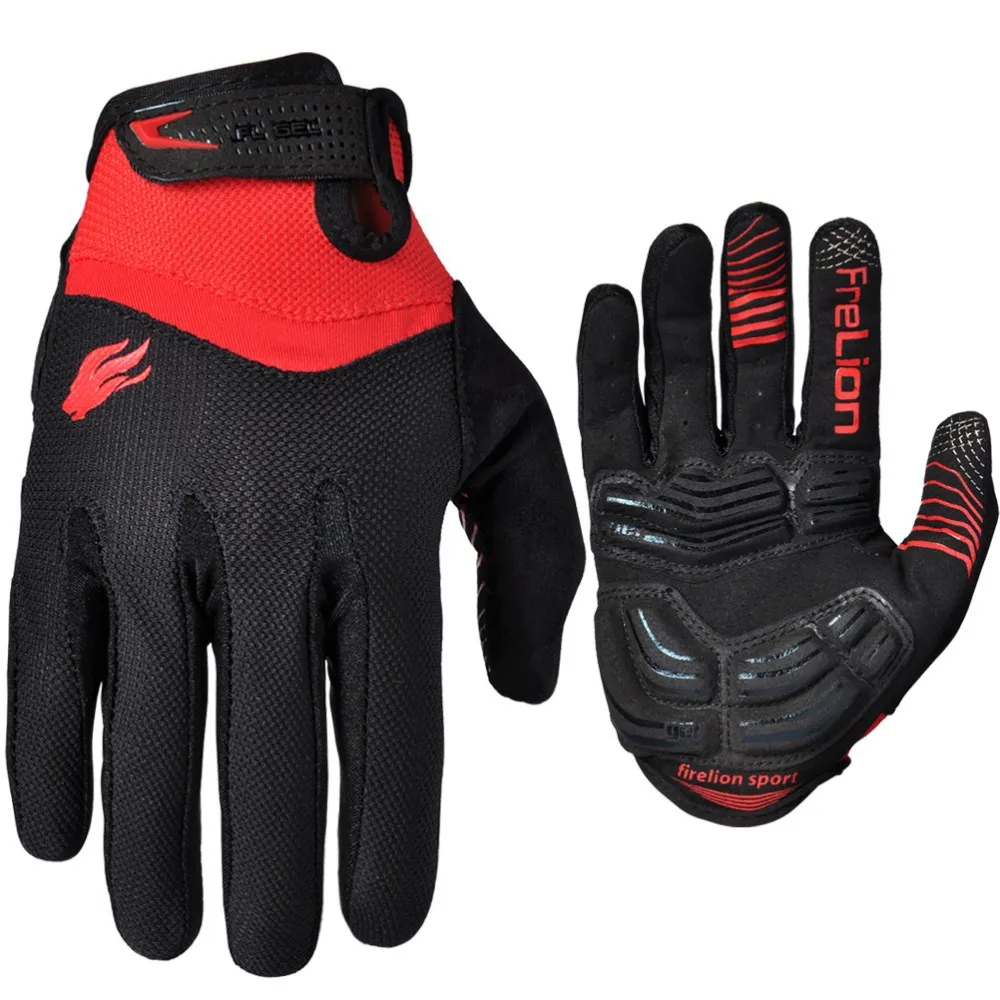 Firelion Outdoor Full Finger Gel Touch Screen Cycling Gloves Off Road ...