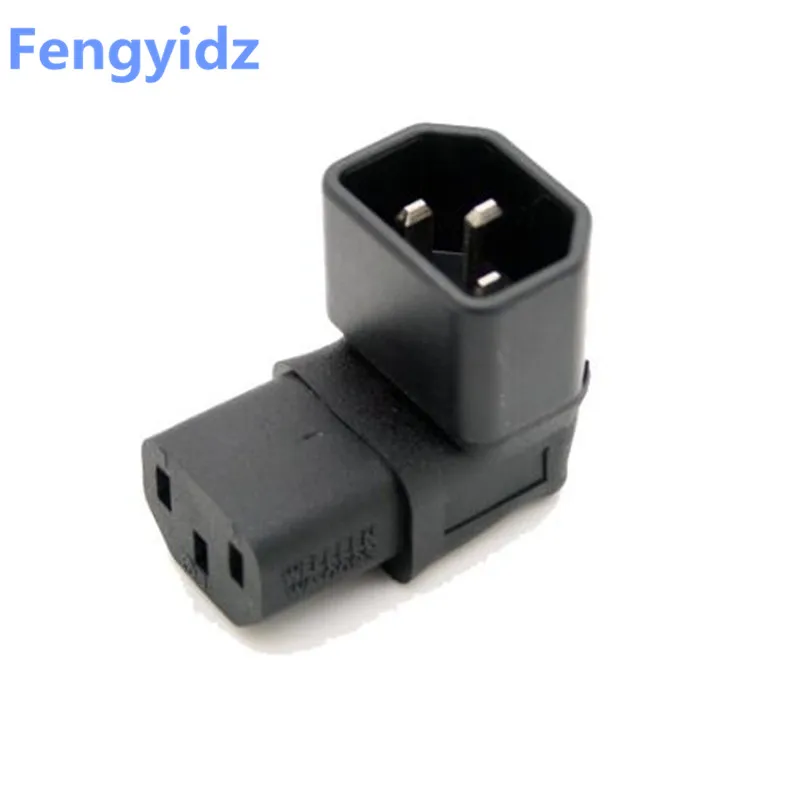 Right Angled Iec Convert Adapter, Down Angled Iec 320 C14 To C13 For Tv ...