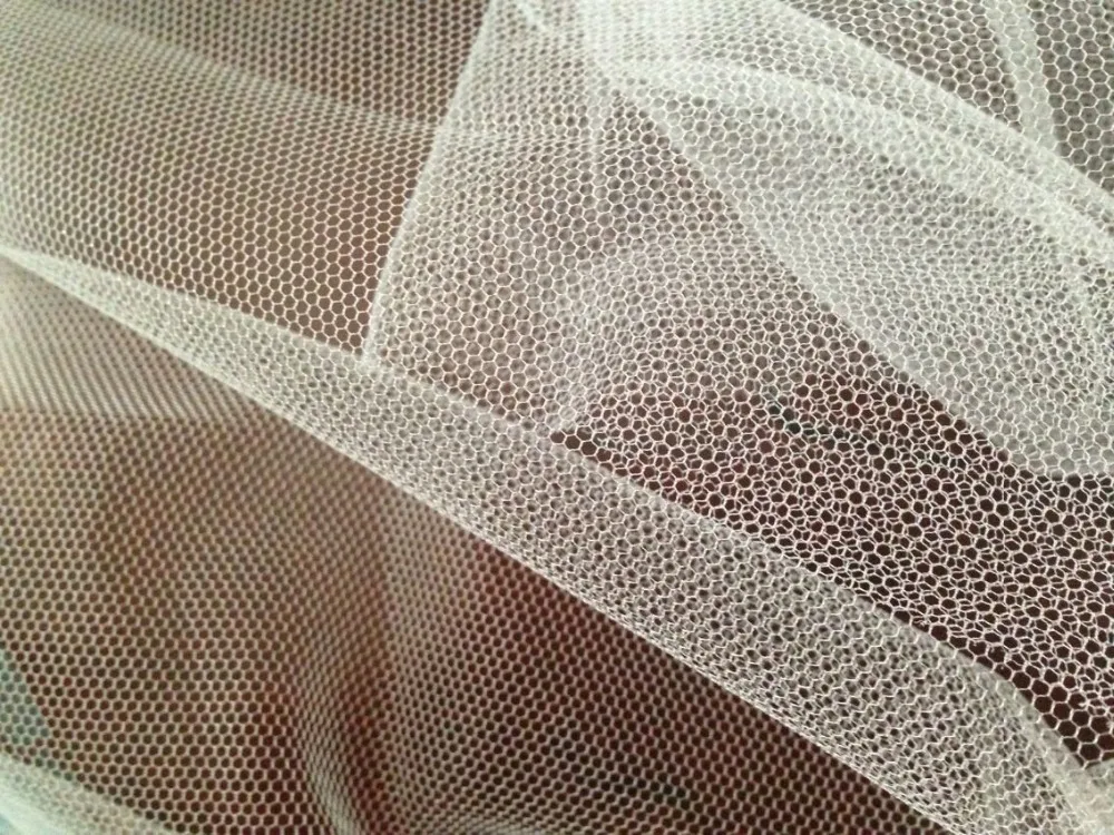 30 metros 165 cm de ancho tela de marfil, malla de rejilla suave tela ...