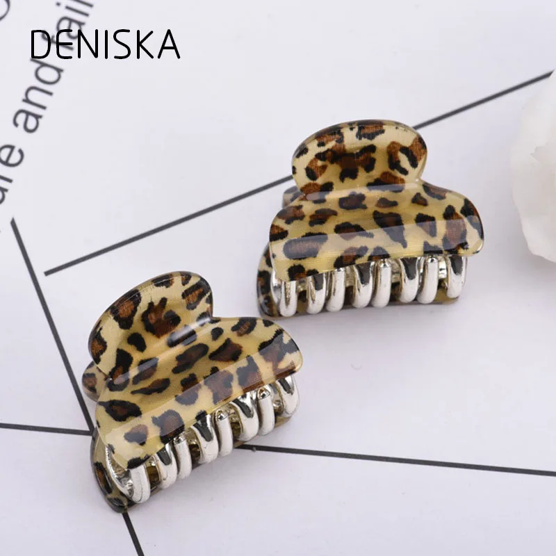 Deniska 4 센치메터 길이 긴 아크릴 헤어핀 헤어 클립 설정 비스코스 게 머리 발톱 소녀 헤어 쥬얼리 액세서리women