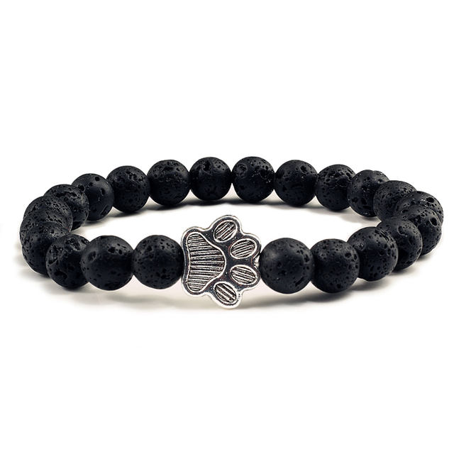 Tiger Eye Natural Stone Paw Bracelet (15 Colors)