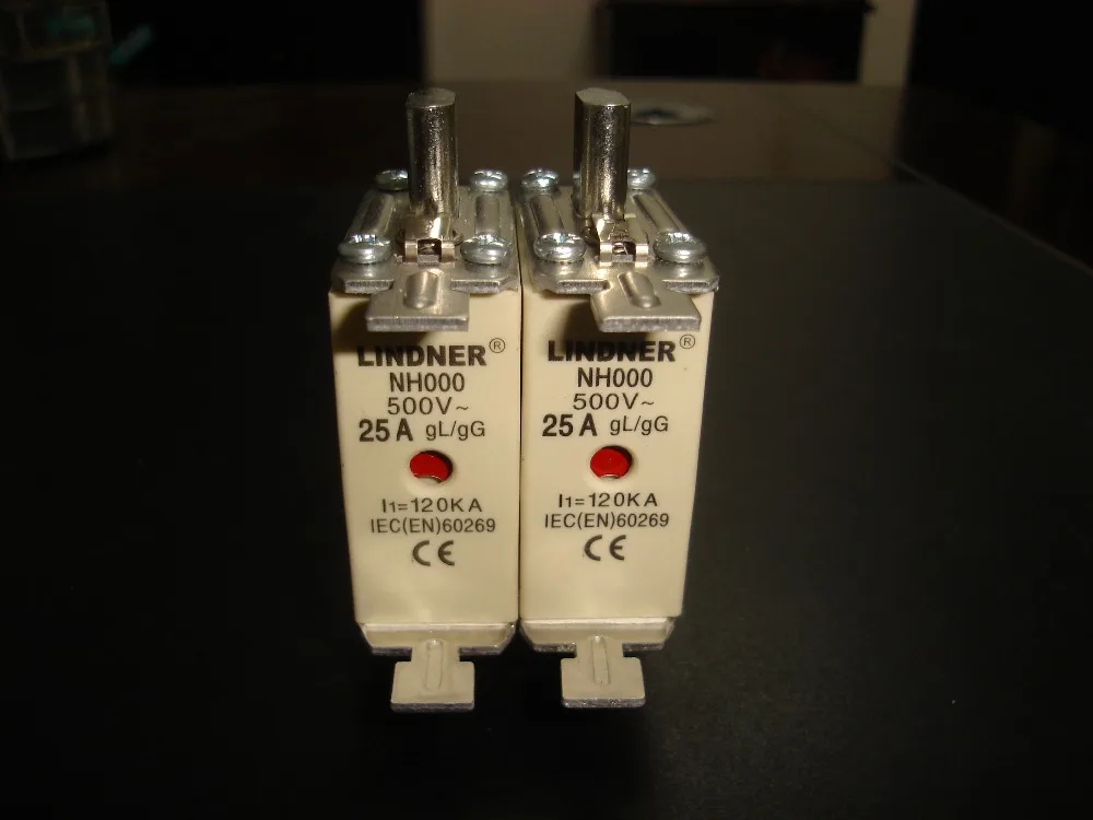 퓨즈: LINDNER NH000 25A 500V / NH000 20A 500V 120KA gG/gL (조명 포함)|퓨즈 ...