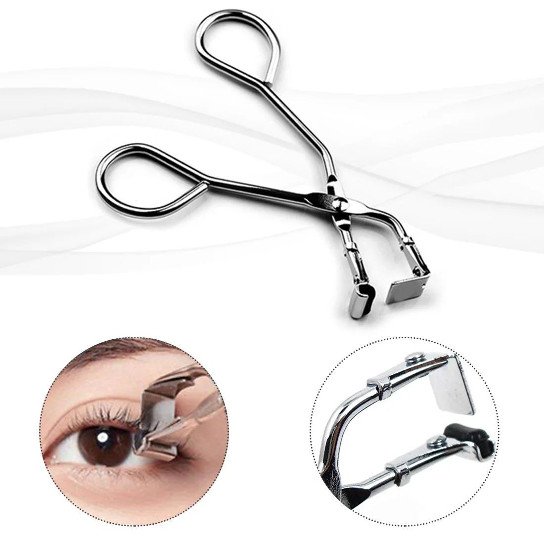 Part Of Eye Lash Curling Applicator Stainless Steel Eyelash Curler