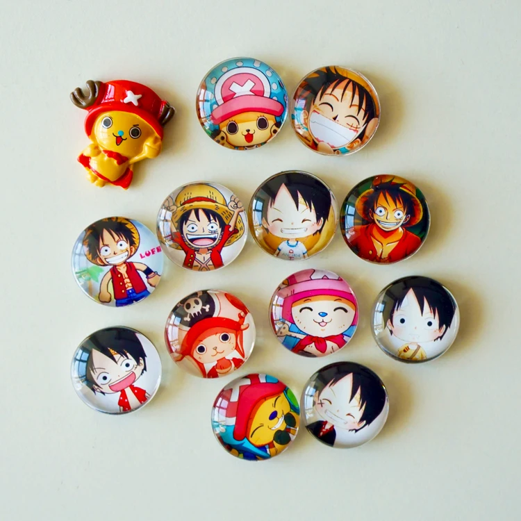 15-pieces-a-lot-ONE-PIECE-crystal-glass-25mm-fridge-magnet.jpg