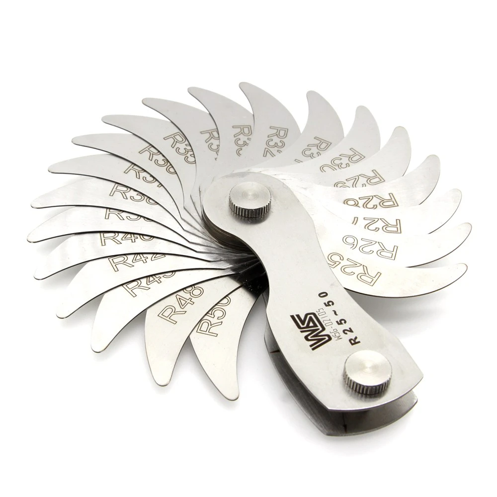 Ws Radius Gage Set Fillet Gauge R25~50mm Stainless Steel 20 Blades With ...
