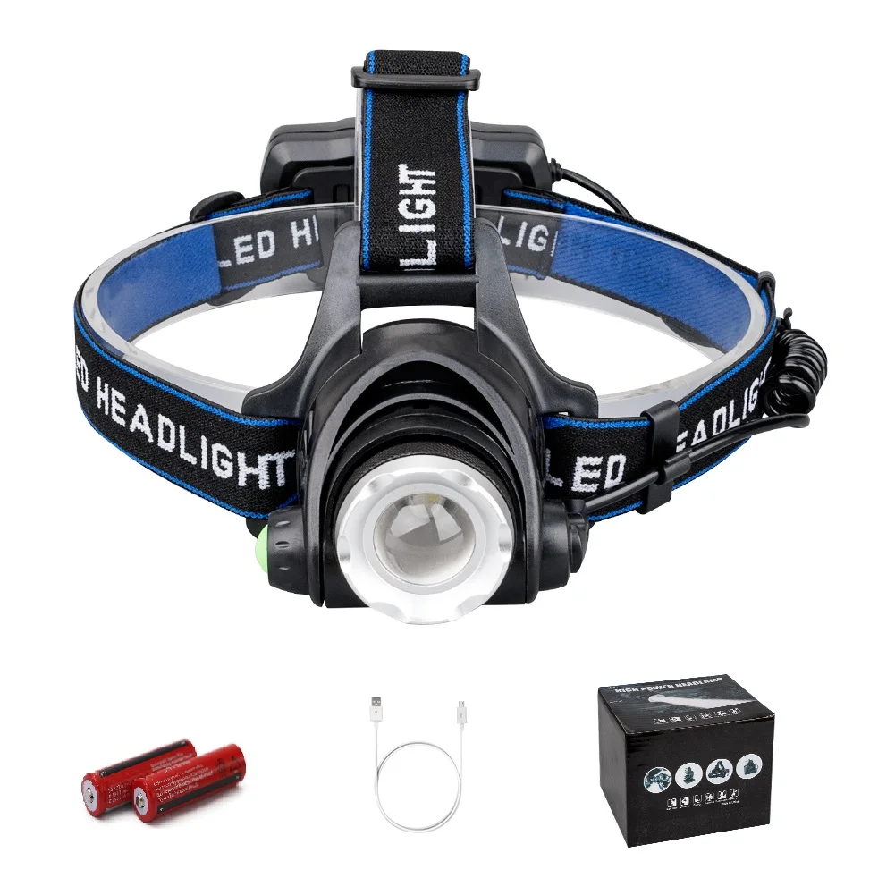 Led Headlamp Lantern XML L2 5000LM Head Lamp Flashlight Torch T6 ...