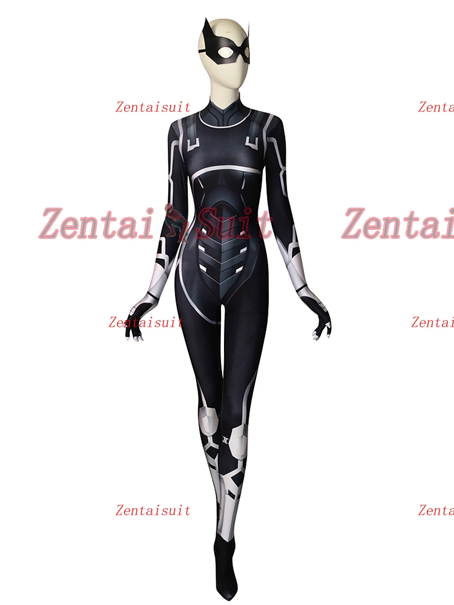 Heist Black Cat Costume Black Cat Suit Spider Man 3d Printed Spandex