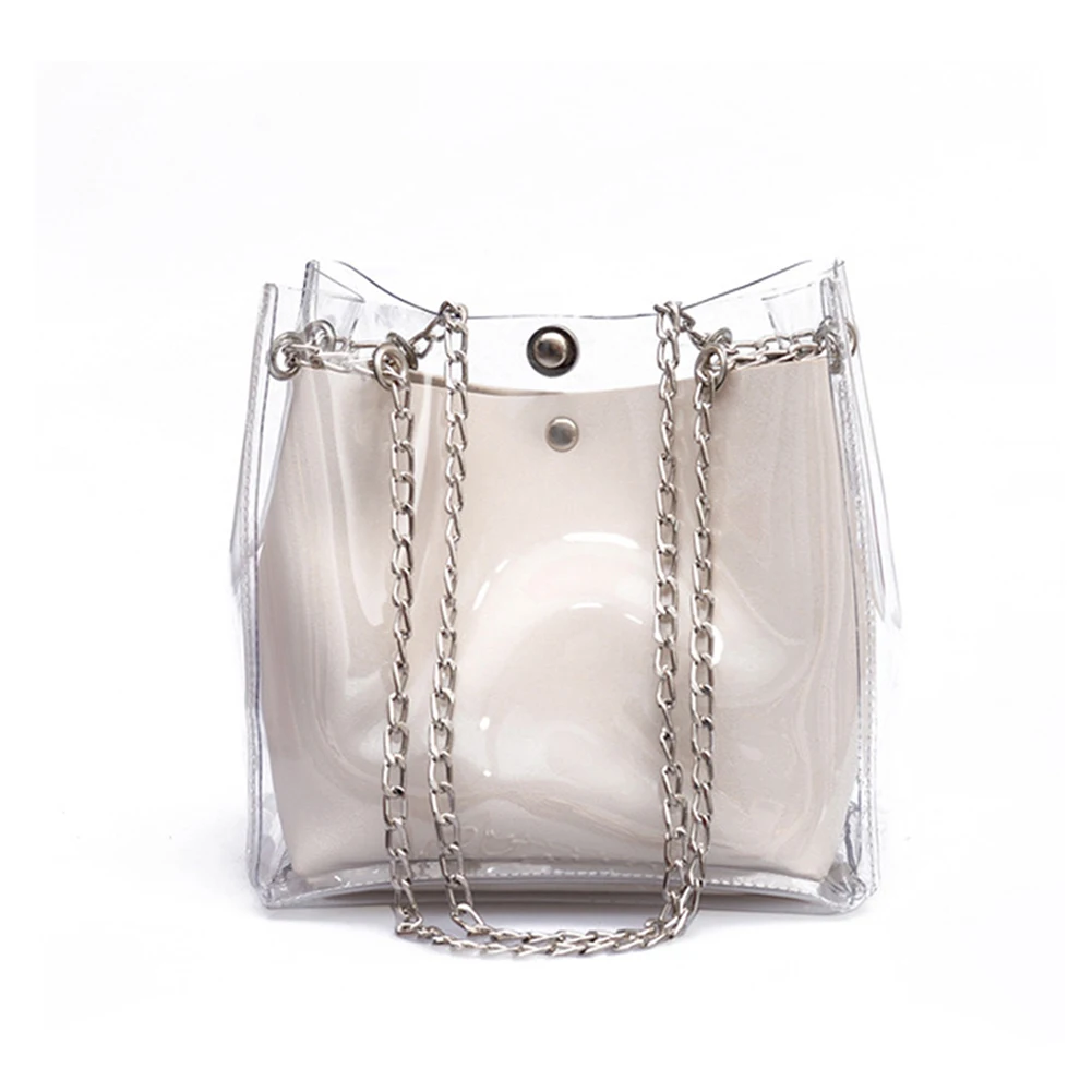 Women Pvc Clear Transparent Bags Handbag Women Summer Famous Brand ...