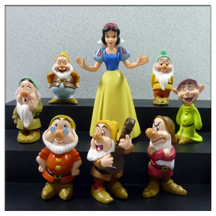 Anime PVC Princess Snow White And The Seven Dwarfs Figures Toy Girl ...