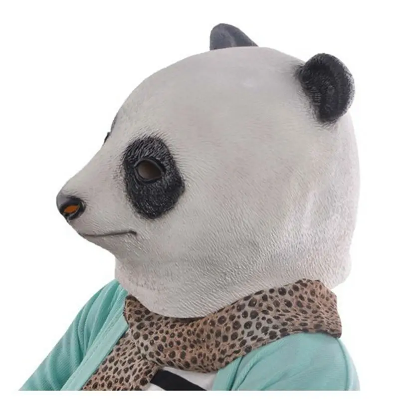 Lovely Chinese Giant Panda Rubber Animal Masks Cute Panda Head Latex ...