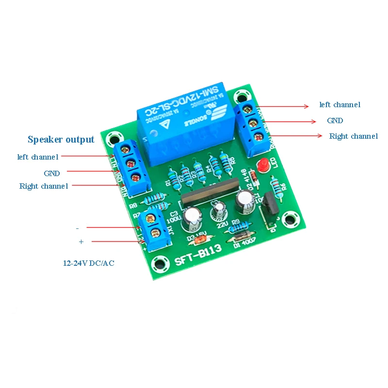 UPC1237 Amp Speaker Protection Circuit Protective Dual Channel Board ...