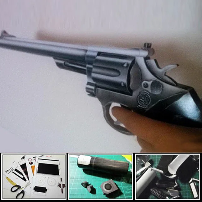 New 2016 Paper Model Gun classic weapons US M29 Revolver Pistol 1:1 ...