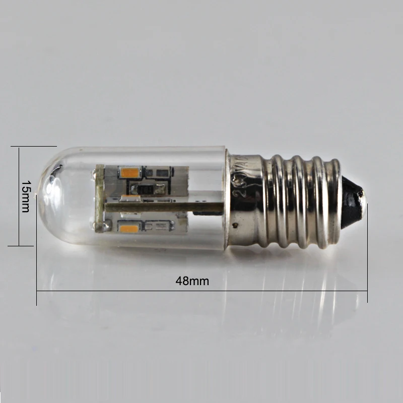 lampadine led e14 1w 2w corn bulb 12 24 volt 110v 220v candle light smd ...