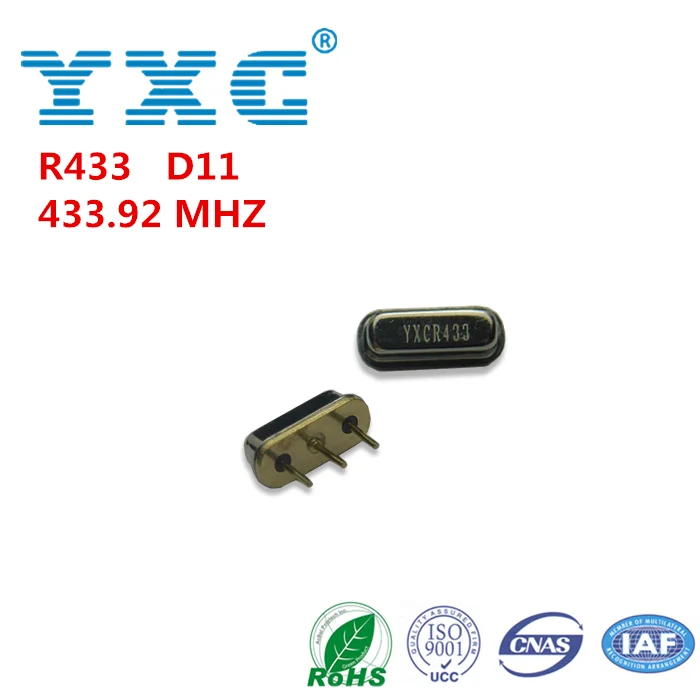 433.92 MHZ R433 D11 SAW resonador D 11 3 pies 3 Pins 433.92 MHZ un ...
