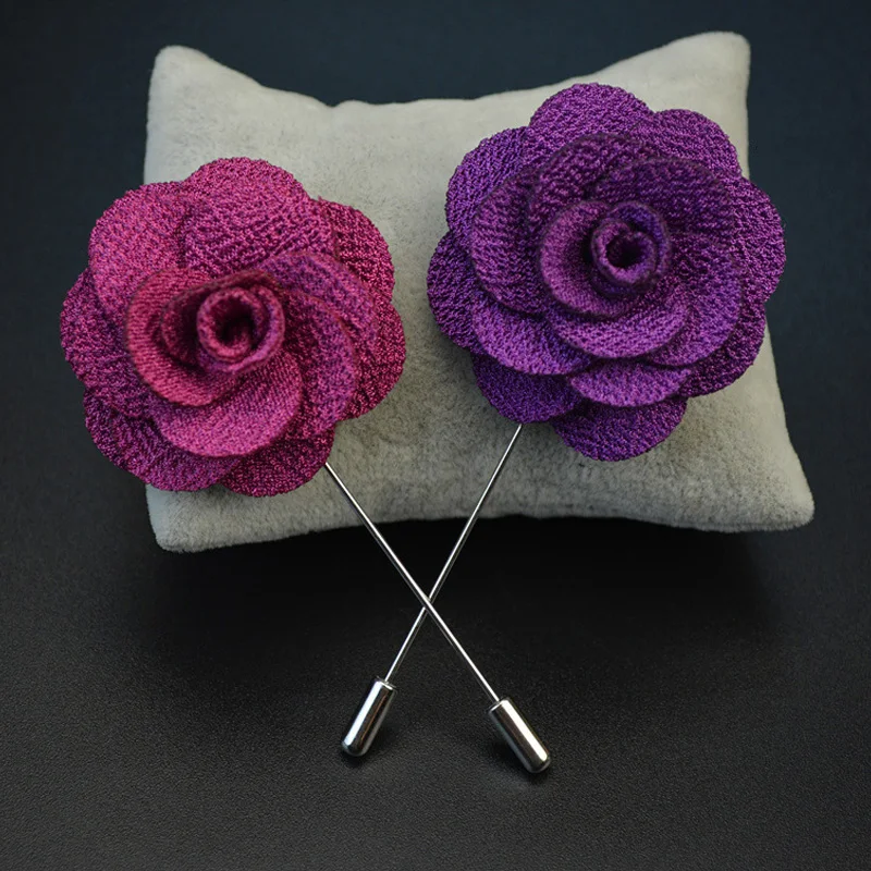 UALGL Homem Moda Flor Broches de Casamento Para Os Homens Noivo ...