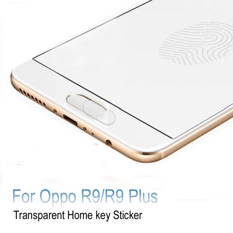 12pcs/lot Fingerprint Identify Protection Sticker film for Oppo R9/R9 plus Transparent Home key ...