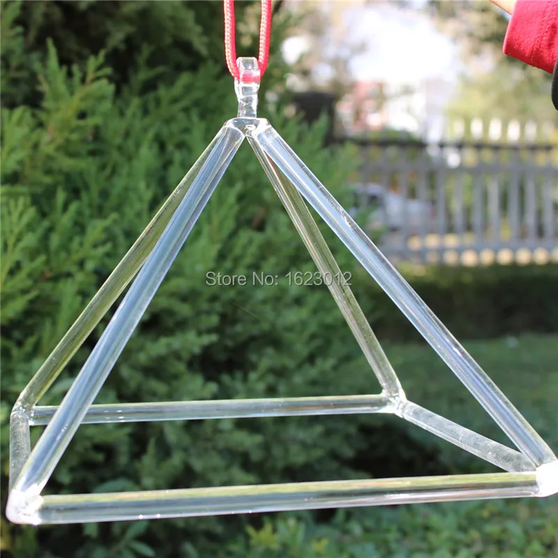 12" Bigger Size Quartz Clear Crystals Singing Pyramid For Sound Energy ...