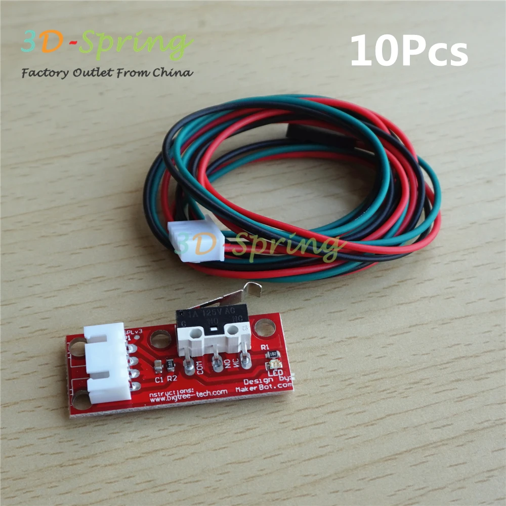 10Pcs 3D Printer Endstop Mechanical Limit switches For RAMPS 1.4 With ...
