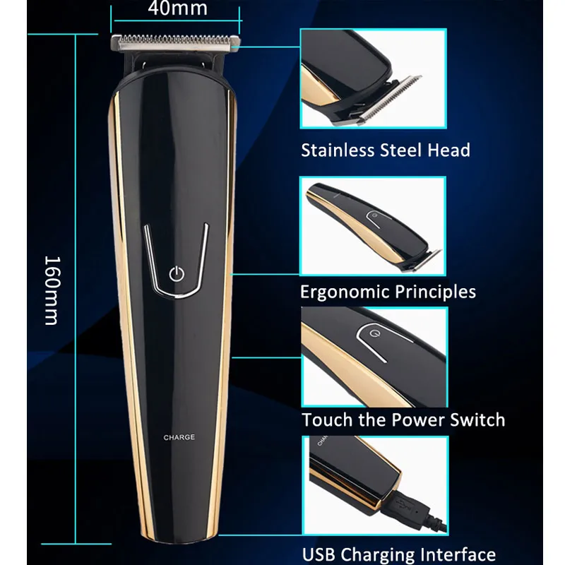 Professional Electric Hair Clipper Rechargeable Hair Trimmer Hair ...