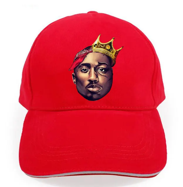 fashion biggie 2PAC Tupac rap hiphop king baseball cotton Men women cap ...