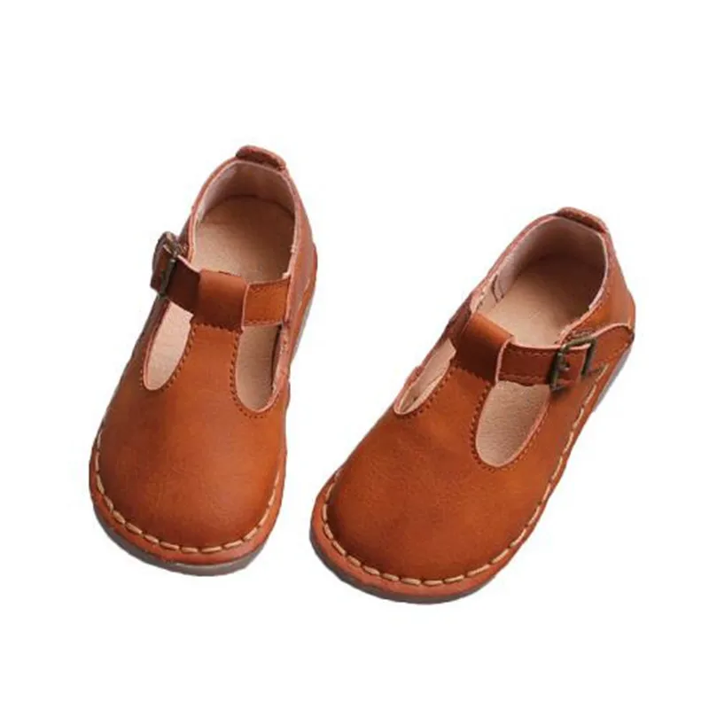 New Spring/Autumn Baby Shoes Full Grain Leather Toddler Soft bottom Genuine Leather Shoes Kids ...