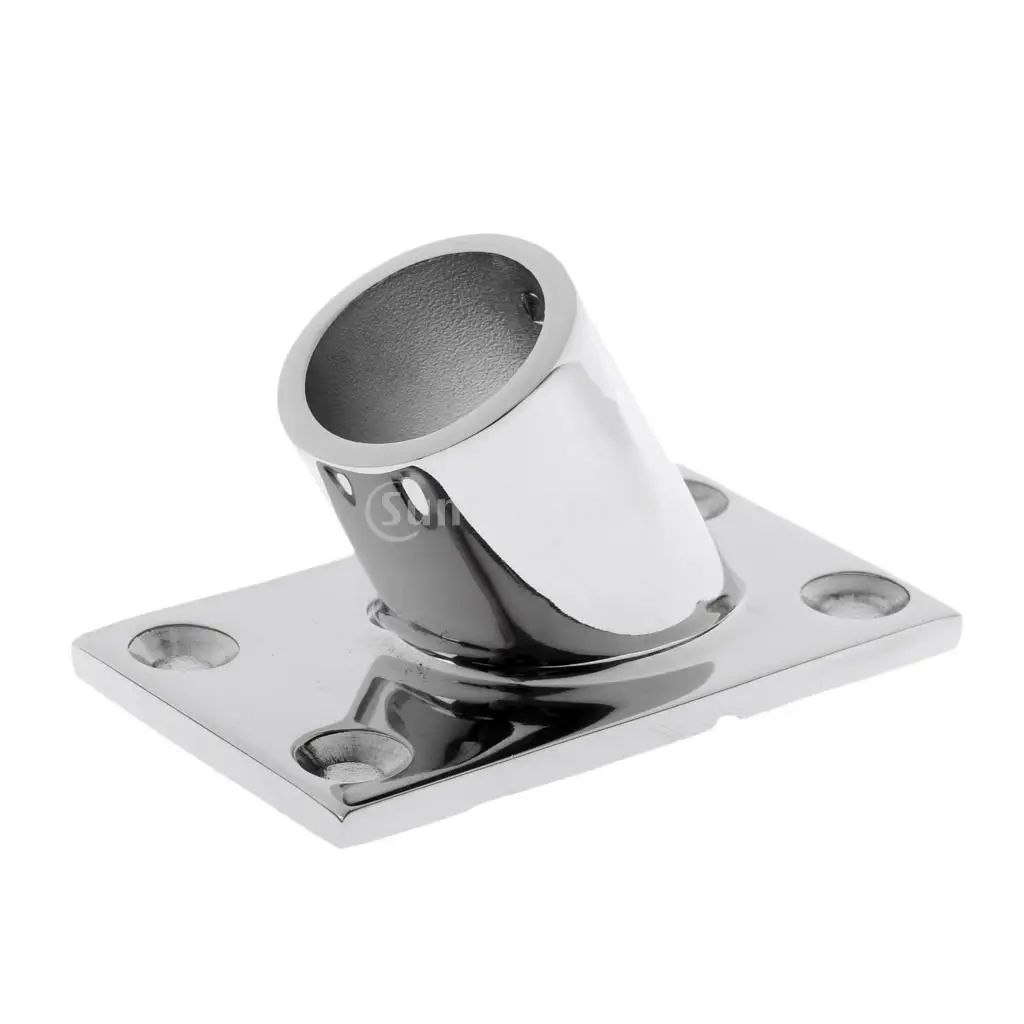 Marine Grade 316 Stainless Steel Boat Deck Handrail Rectangular Base 60 ...