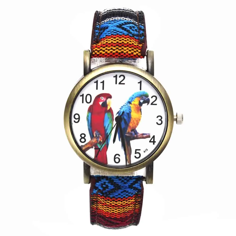 Colorful-2-Parrot-Pet-Bird-Animal-Watches-Parakeet-Budgie-Cockatiel ...