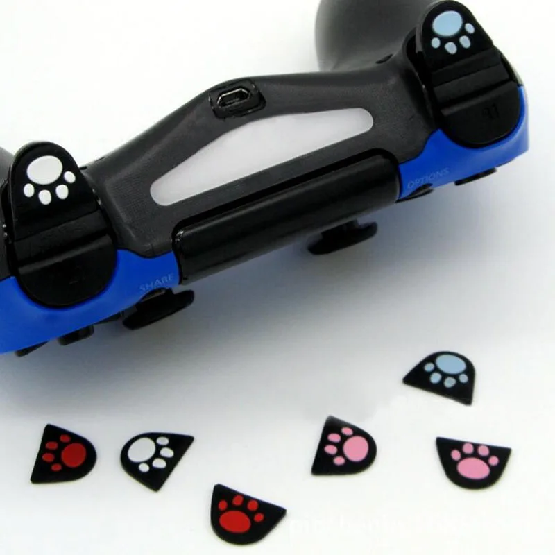 Silicone Cat Paw L2 R2 Trigger Buttons Sticker Cover Case For Sony ...