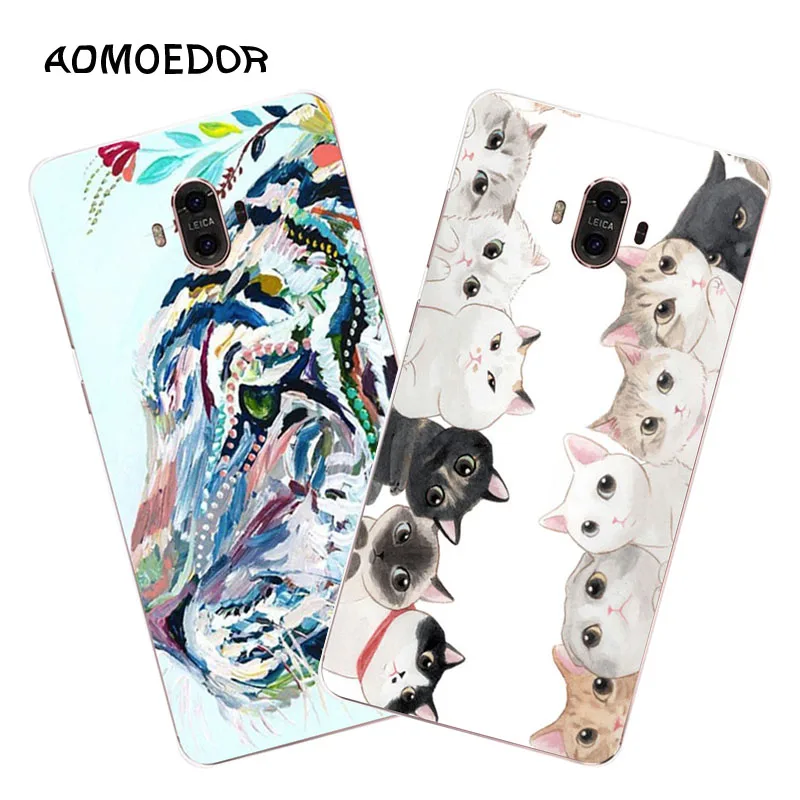 Huawei mate 10 Case,Silicon Lifelike 3D relief Painting Soft TPU Back ...