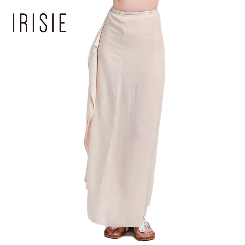 IRISIE 2017 Apparel Solid Color Elegant Women Skirts Ruffles ...