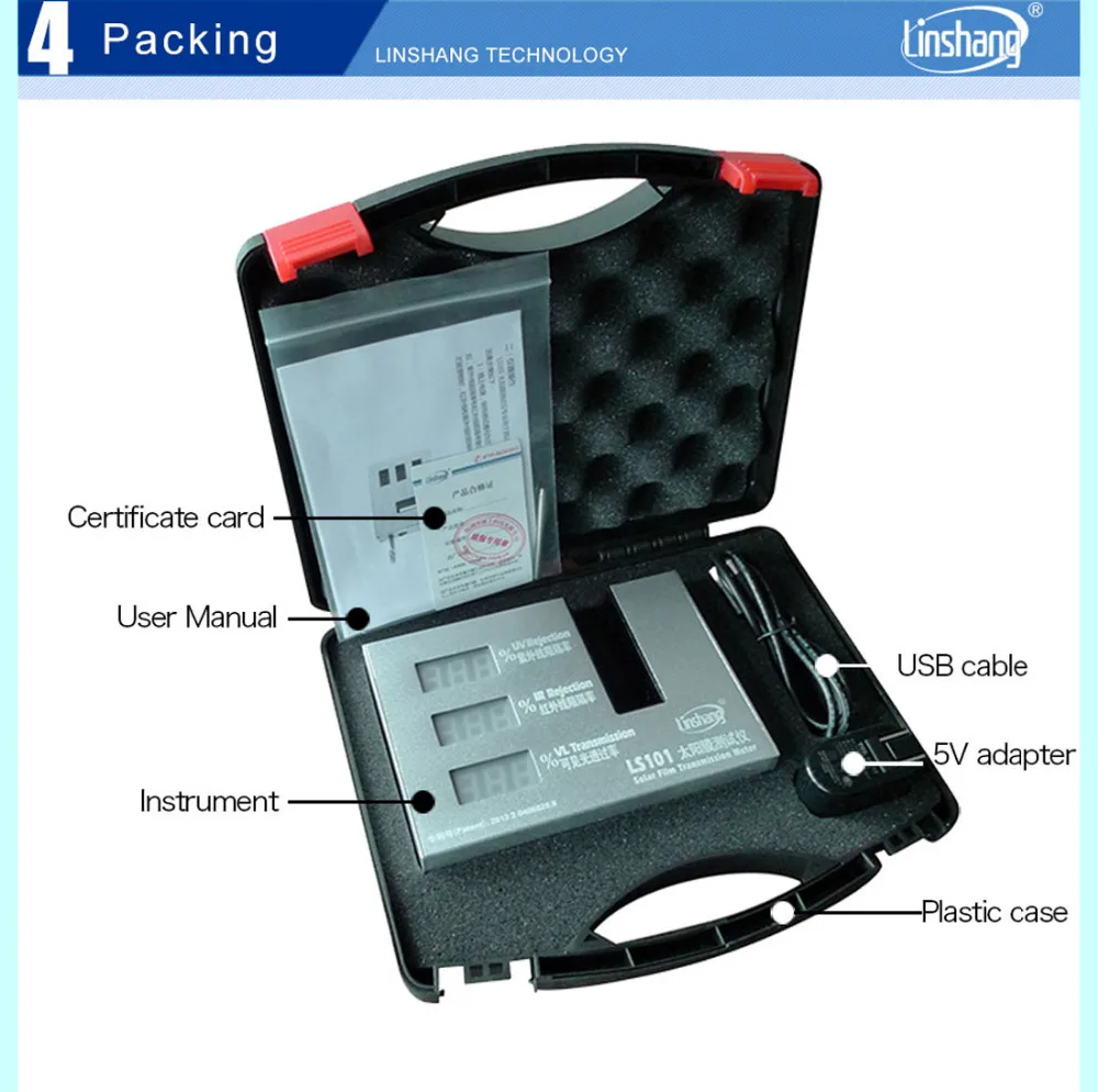 Тент окна Трансмиссия метр для стеклянной пленки 365nm UV 950nm ИК ...