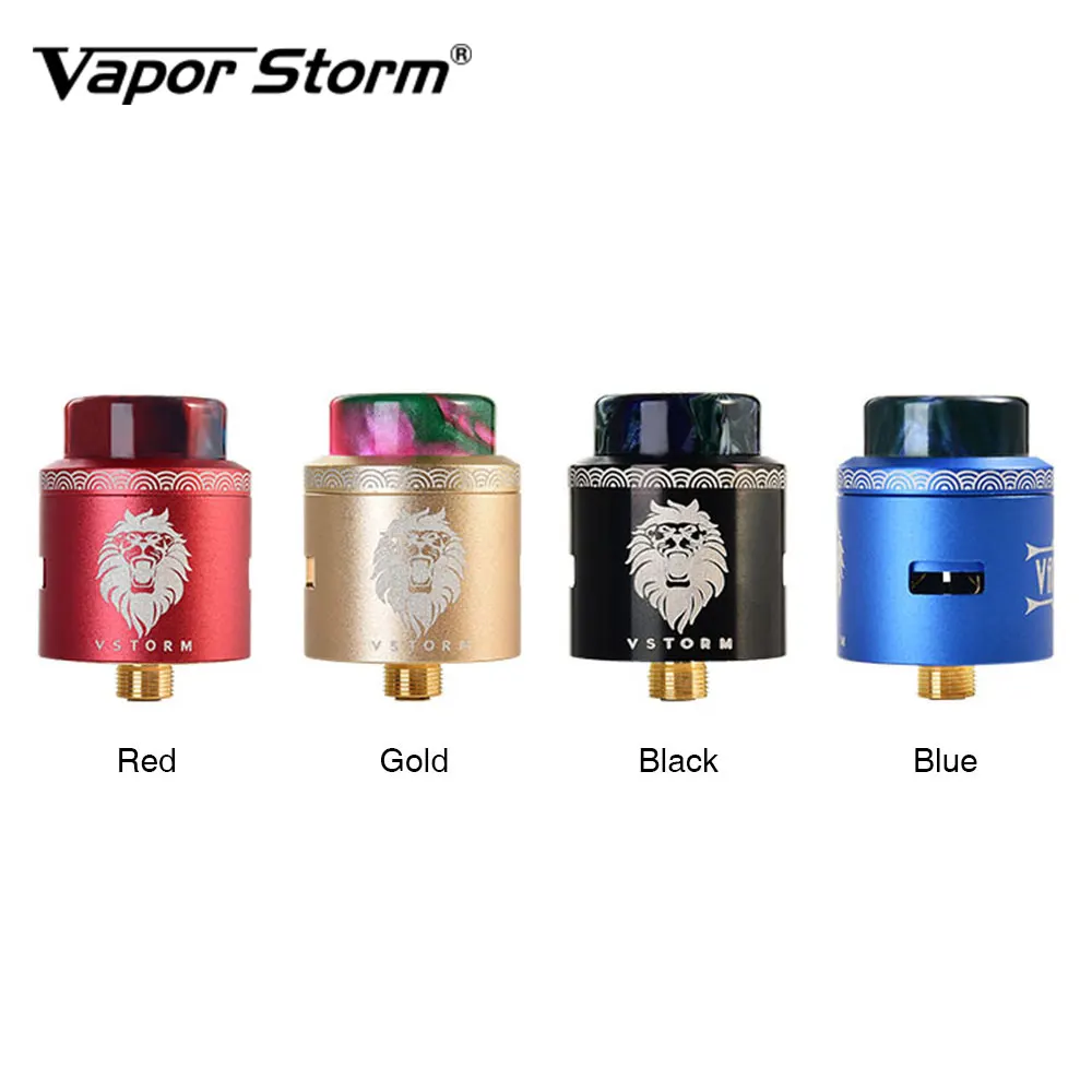 Original Vapor Storm Lion RDA Tank Atomizer 24mm RDA Dual Coil Building ...
