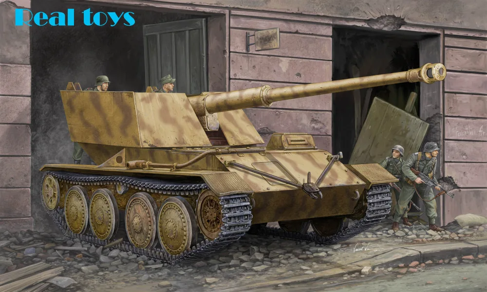 Ardelt-Rheinmetall 8.8cm Pak 43 Waffentrager - DML 6728 - Maquette ...