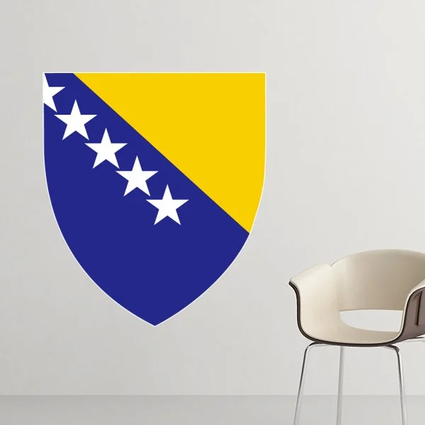 Bosnia-and-Herzegovina-National-Emblem-Country-Symbol-Mark-Pattern-Wall ...