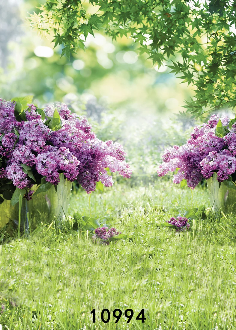 SJOLOON 5x7ft vinyl spring theme photography background outdoor flowers ...