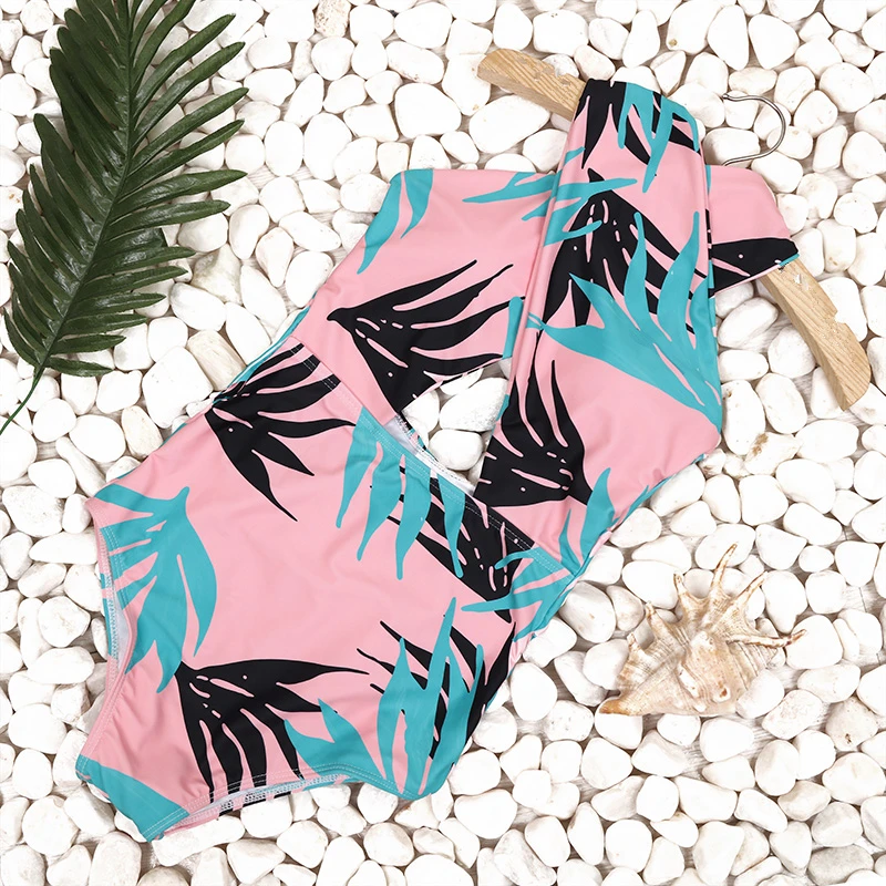 2019 New Women Boho Sexy Bikini Elastic Swimwear Halter Floral Print ...