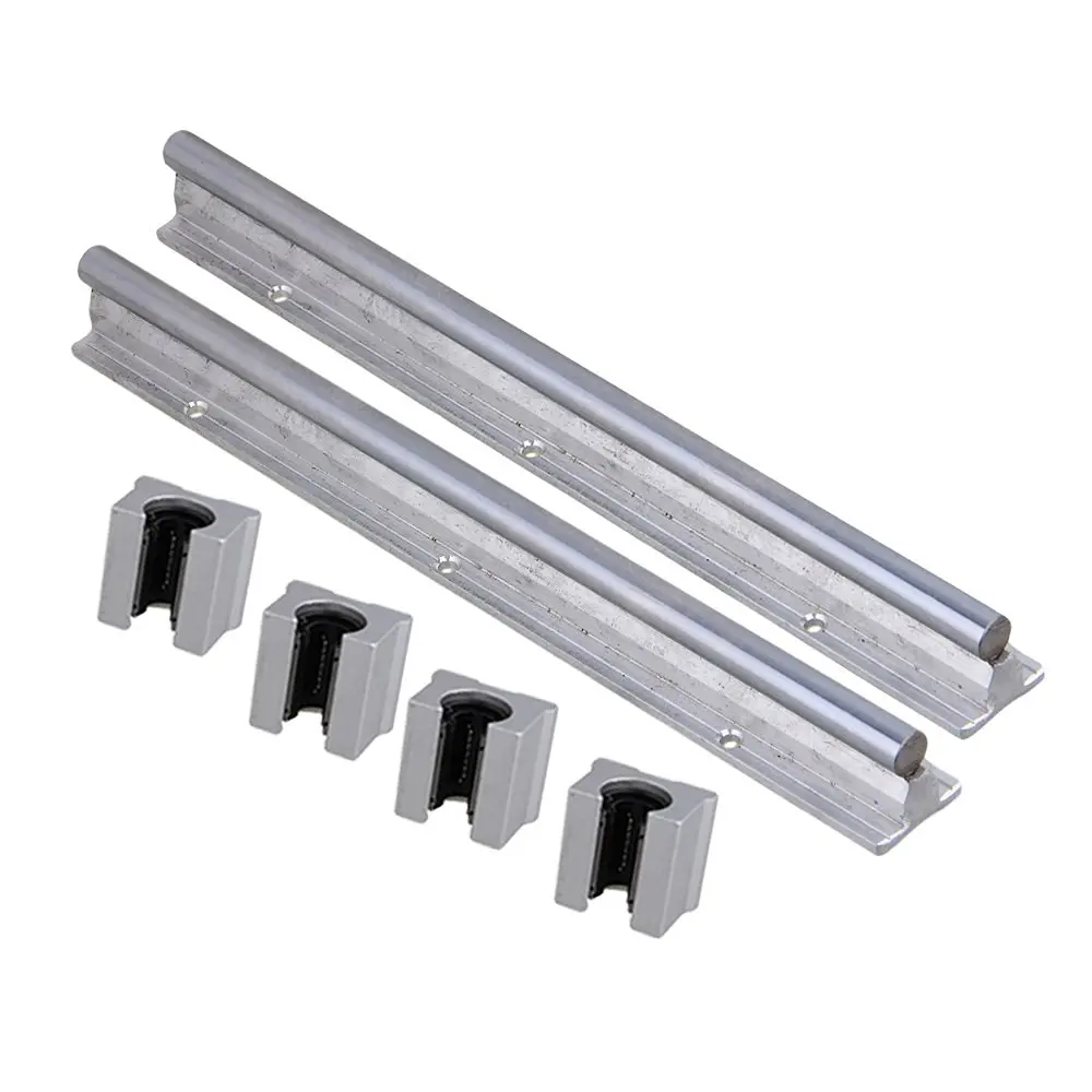 Silver-Open-Roller-Bearing-Slide-Block-L300mm-SBR12-Linear-Bearing-Rail ...