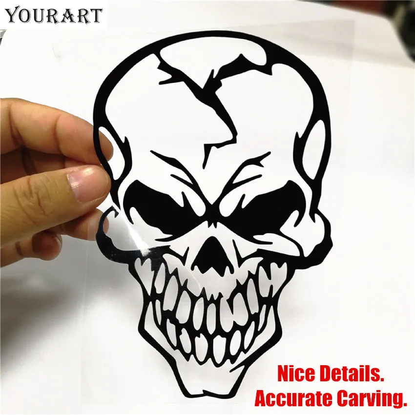 YOURART Skull Car Styling Skeleton Stickers for Cars Bumper Car Sticker ...