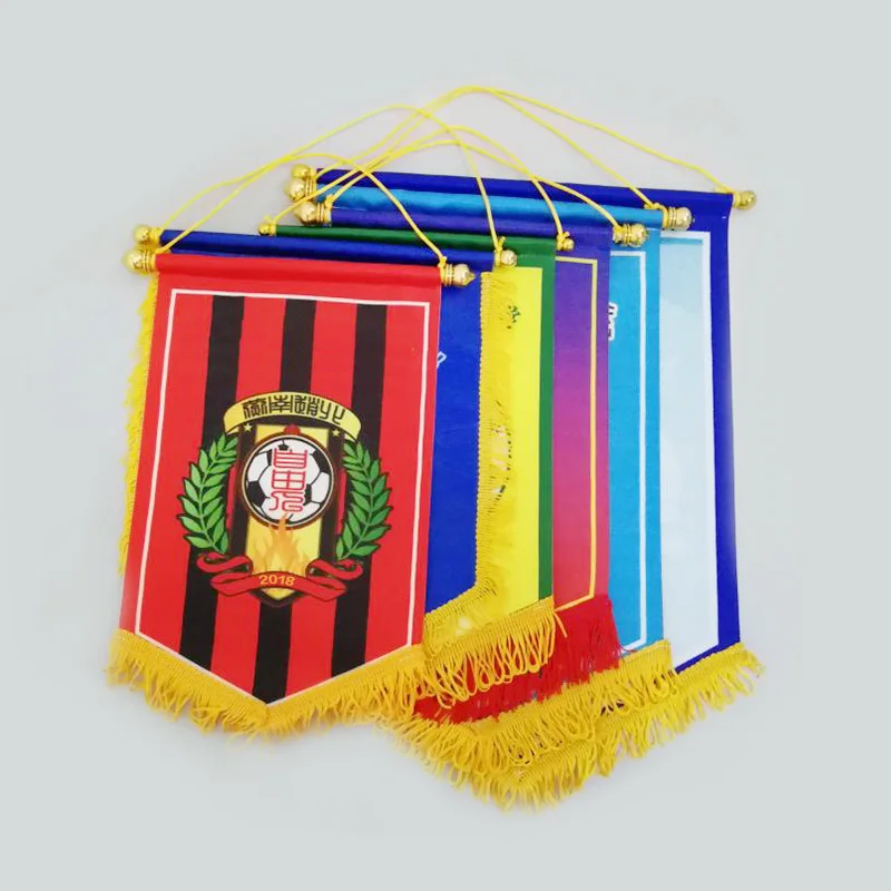 Custom Exchange FLags for Soccer Fans Football Club Teams Satin Fabric ...