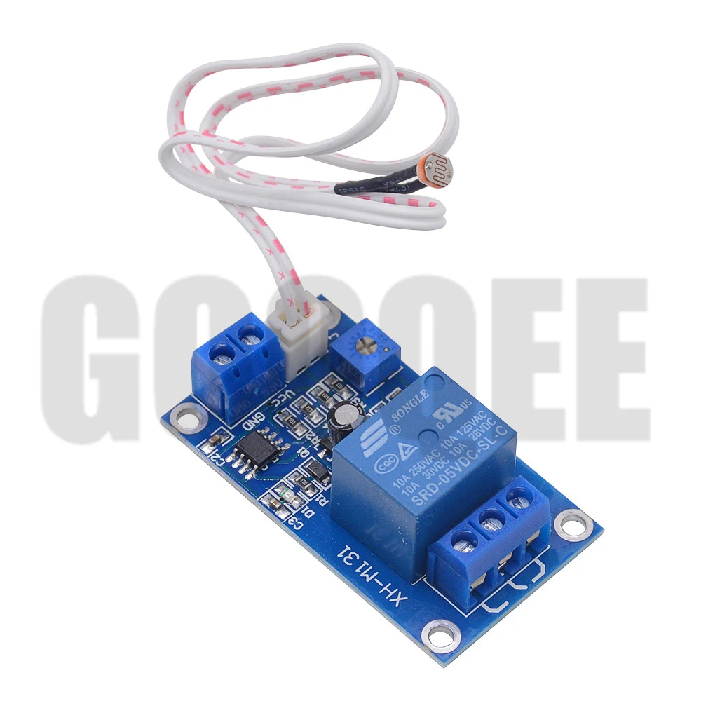 Xh-m131 Dc 5v 12v 10a Light Control Switch Photoresistor Relay Module ...