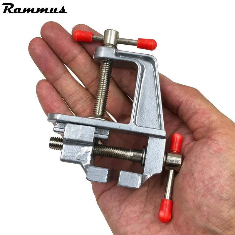3.5" Aluminum Miniature Small Jewelers Hobby Clamp On Table Bench Vise ...