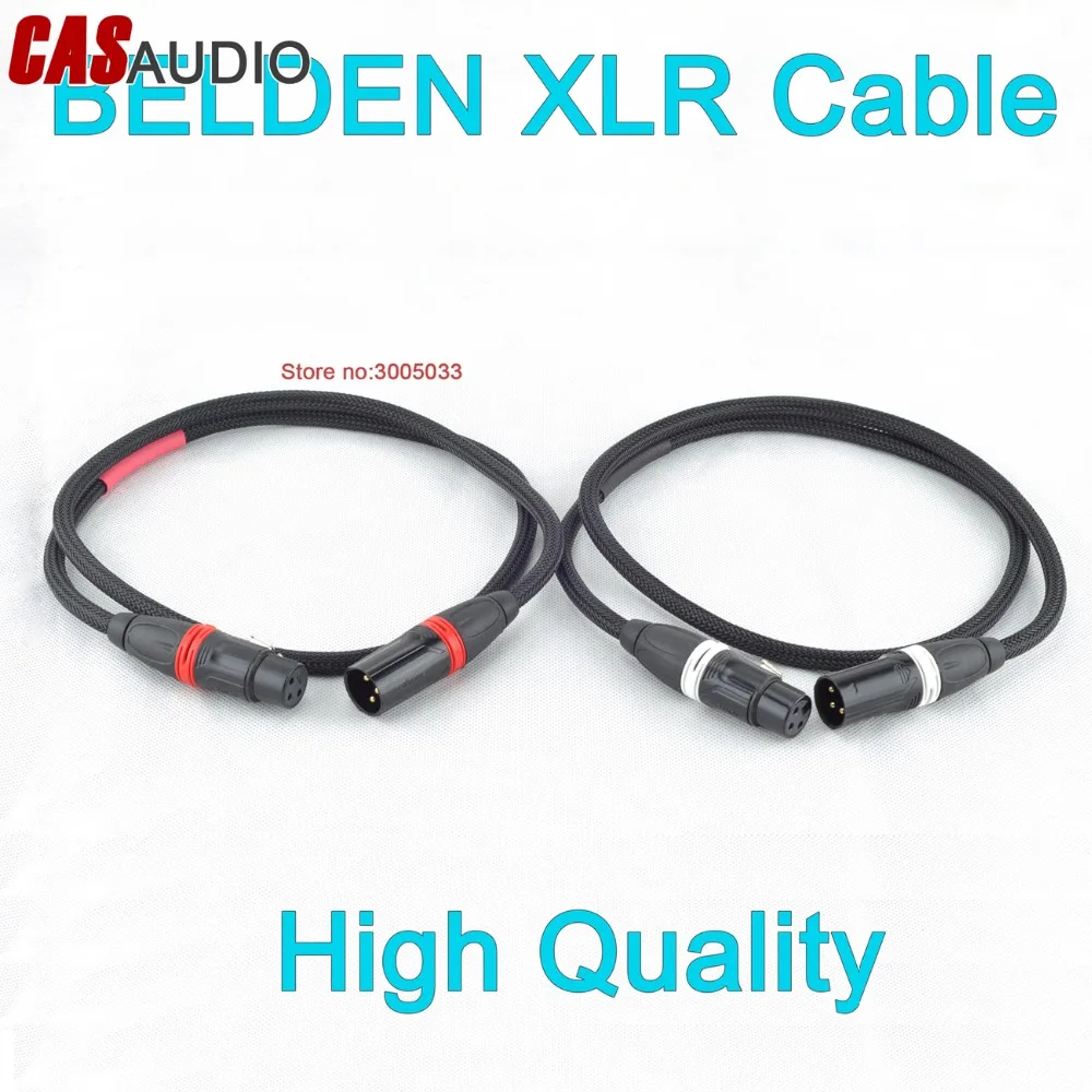 Hi Fi Pair BELDEN OFC XLR Balanced Male To Female Audio Interconnect ...