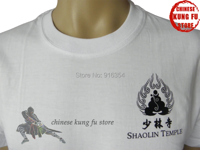 Shaolin Monk Cotton Kung fu T-shirts Martial arts Wing Chun Wushu Vest ...