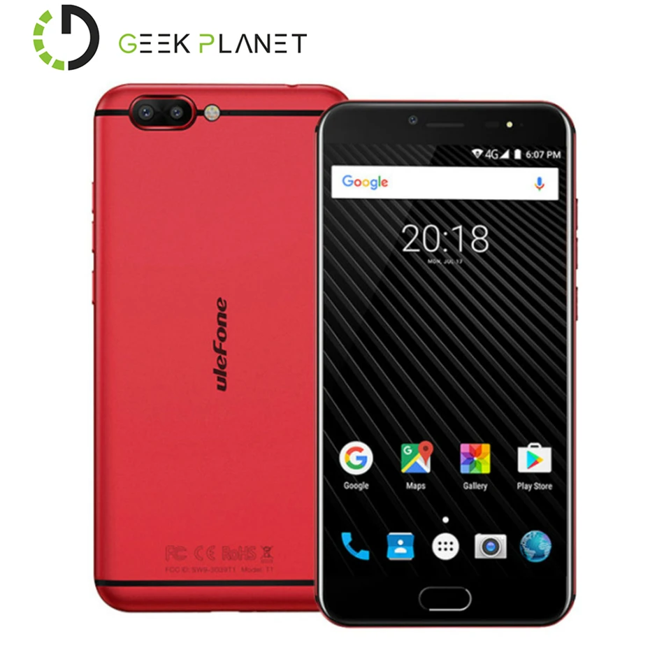 ULEFONE T1 6GB RAM 64GB ROM Helio P25 MTK 2.6GHz Octa Core 5.5 Inch 2.5D FHD Screen Dual Camera ...