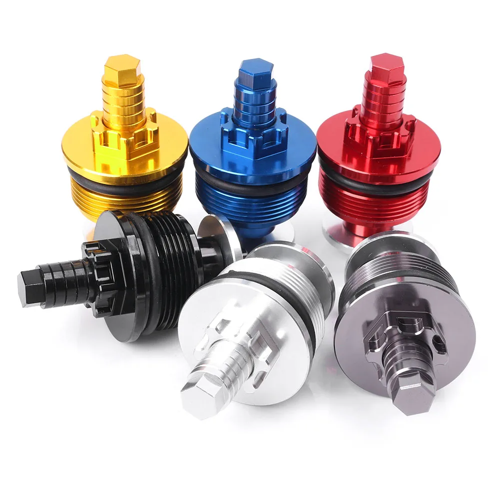 37MM-CNC-Front-shock-absorber-screw-cover-Cap-Preload-Adjusters-Fork ...