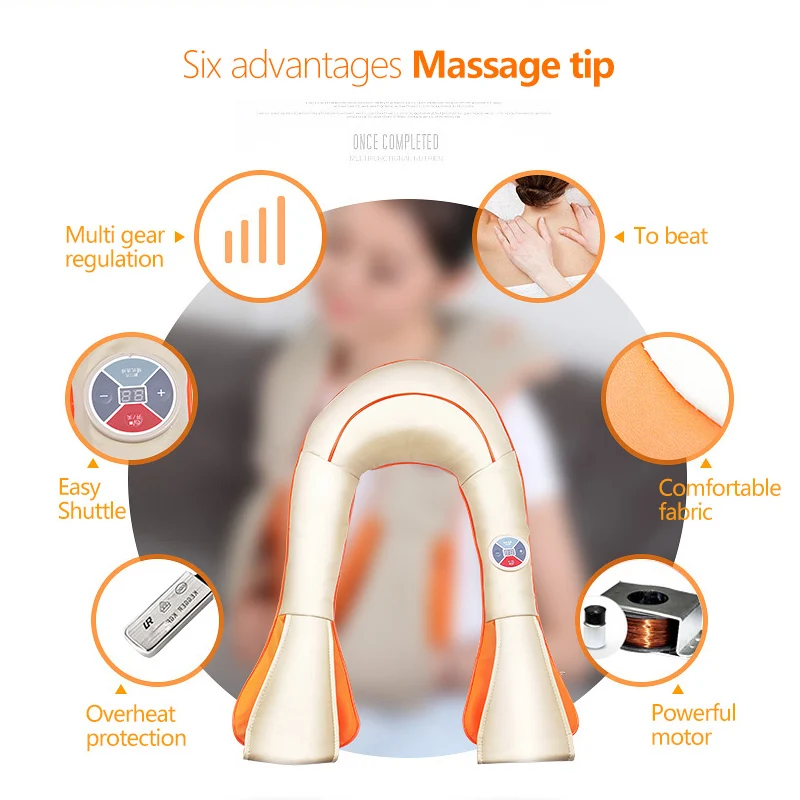 Massage Relaxation 3D U shape SPA massager electric neck massager ...