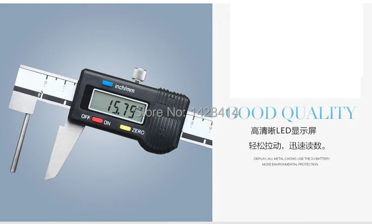0-300mm/12" Digital Tube Thickness Caliper/tube Thickness Gauge ...